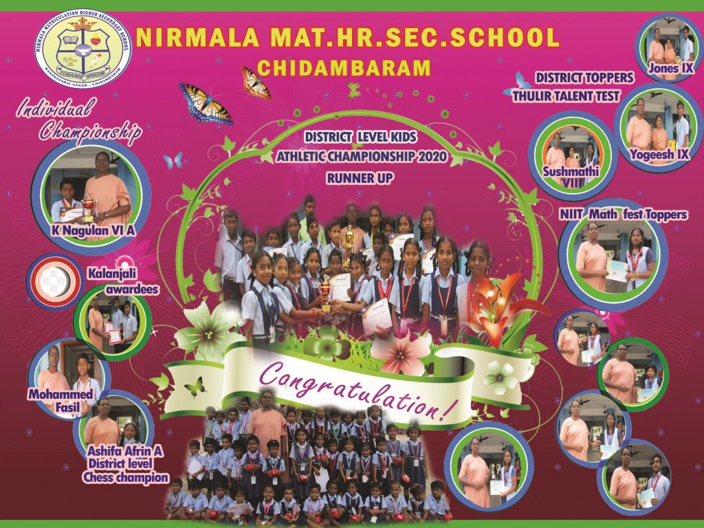 District-level winners & NIIT MATHS Toppers-2020 – Nirmala ...